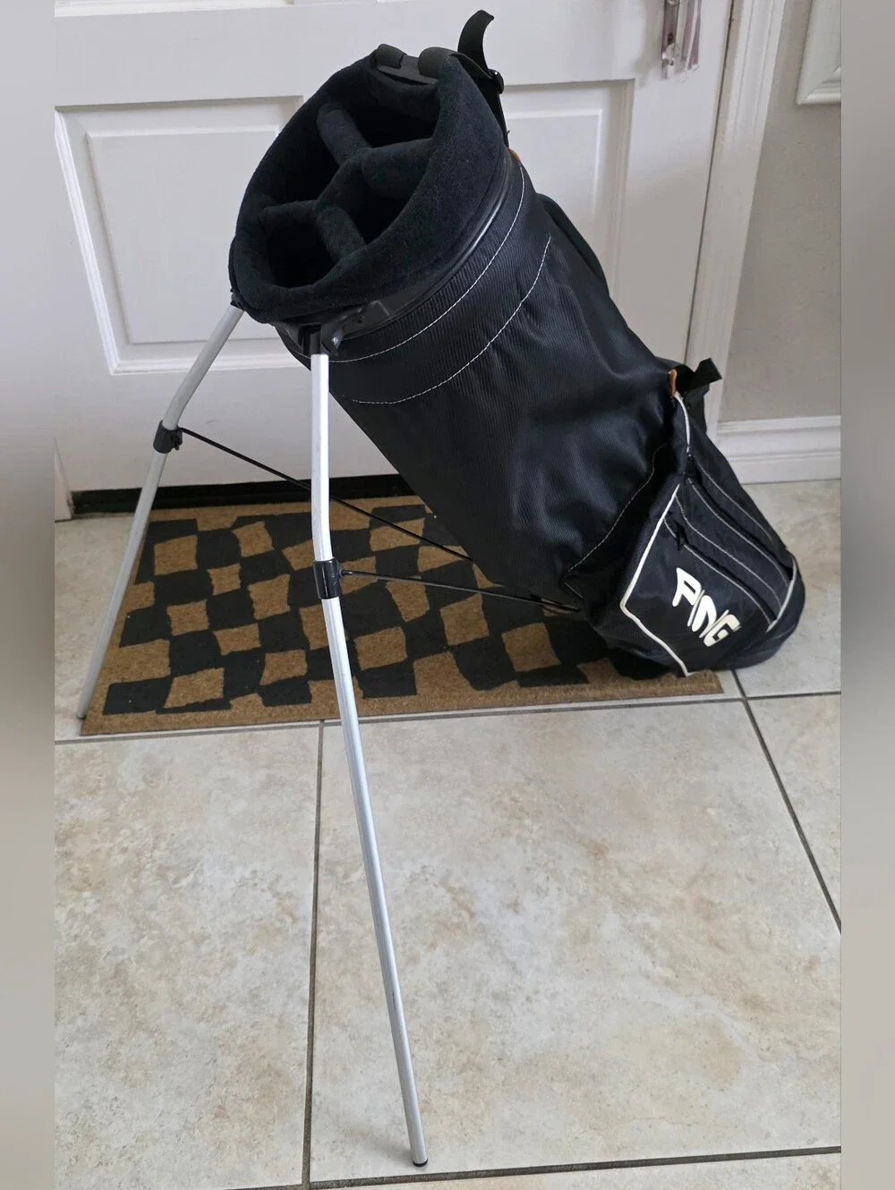 Ping | Games | Vintage Ping Hoofer Golf Club 4 Way Carry Stand Bag ...